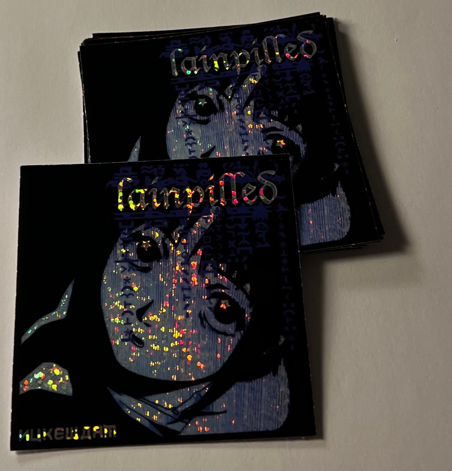 Lainpilled Serial Experiments Lain Glitter Vinyl Waterproof Sticker - Etsy
