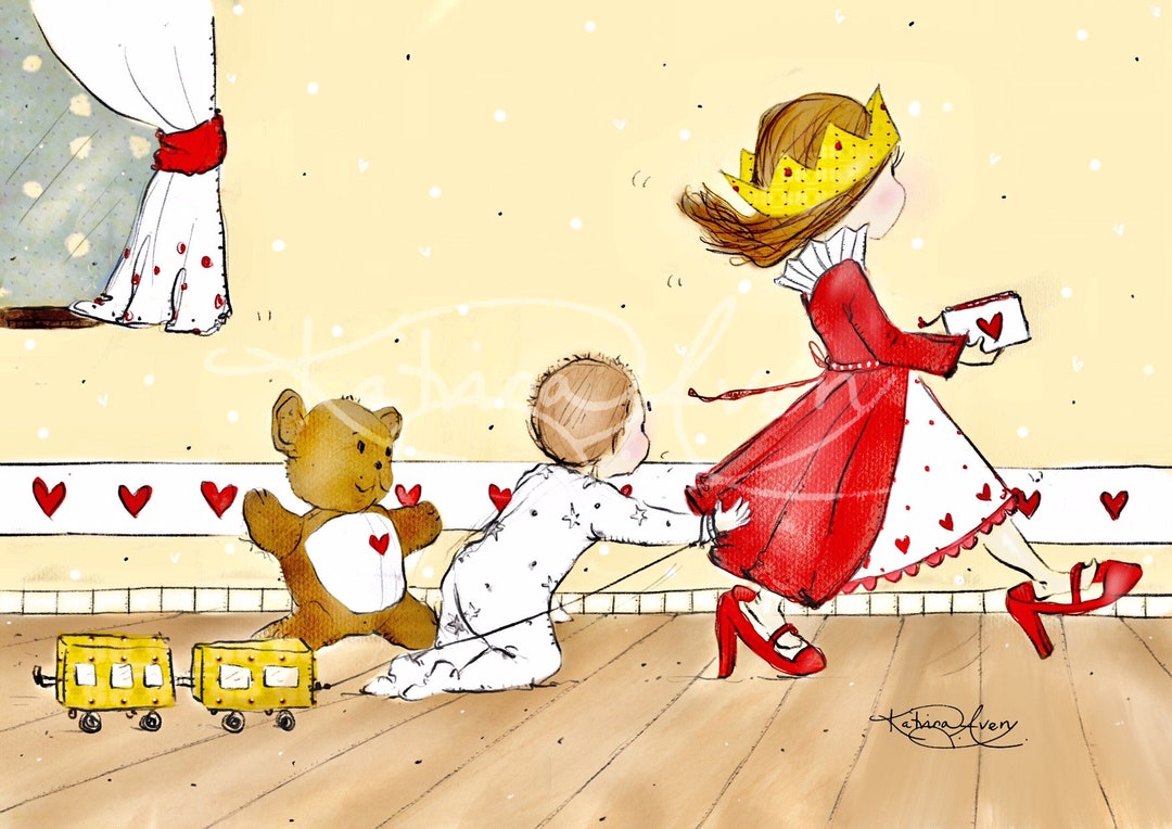 LITTLE QUEEN Printable Illustration by Katrina Avery - Digital Download ...