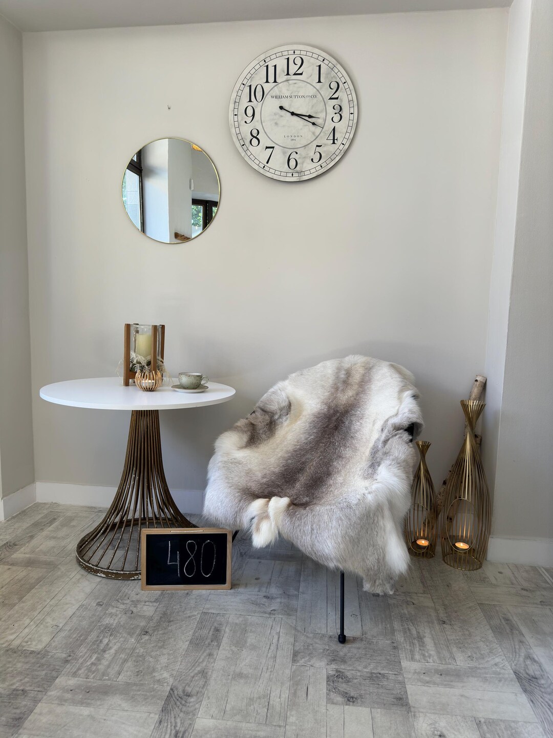 Rare Reindeer Hide Exclusive Unique Giant Size Scandinavian Style Skin ...