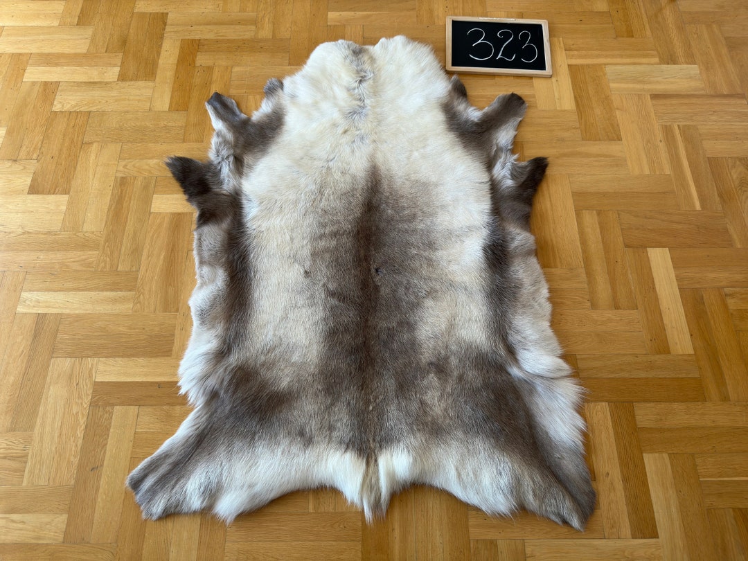 Rare Luxurious Reindeer Hide Unique Giant 140 X 106 Cm Reindeer Skin ...