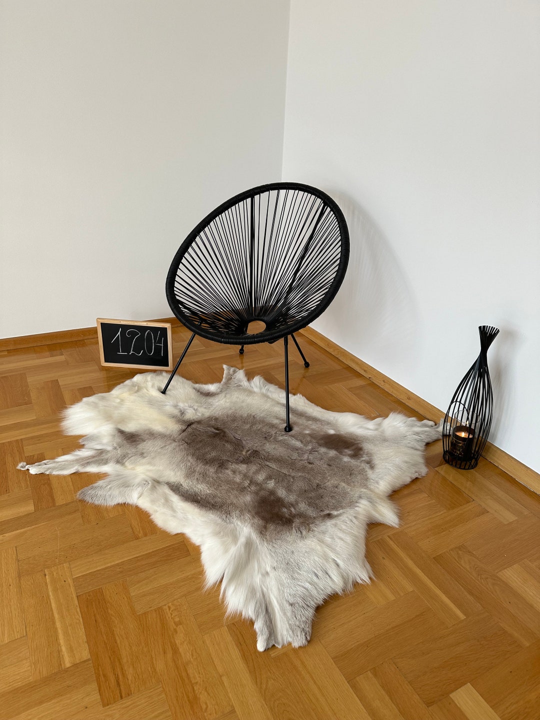 Rare Luxurious Reindeer Skin B Grade Giant Unique 130 X 120cm ...