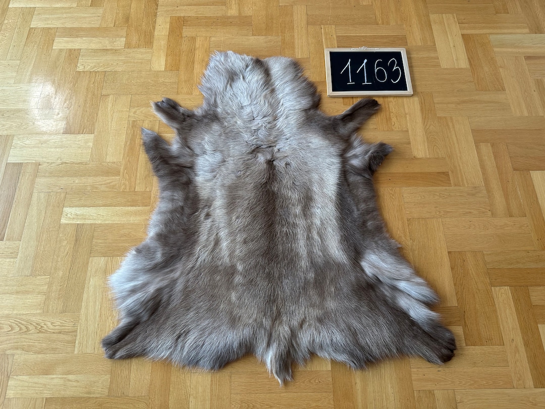 Exclusive Reindeer Skin B Grade Giant Unique 124 X 109cm Scandinavian ...