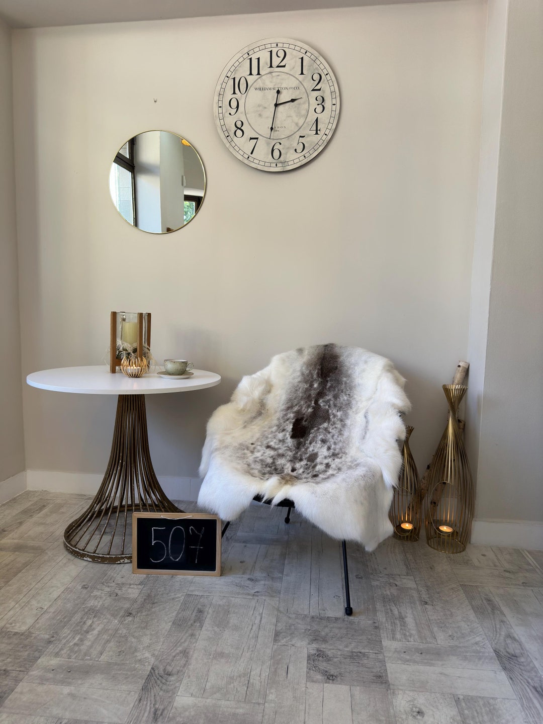 Rare Reindeer Hide Exclusive Unique Giant Size Scandinavian Style Skin ...