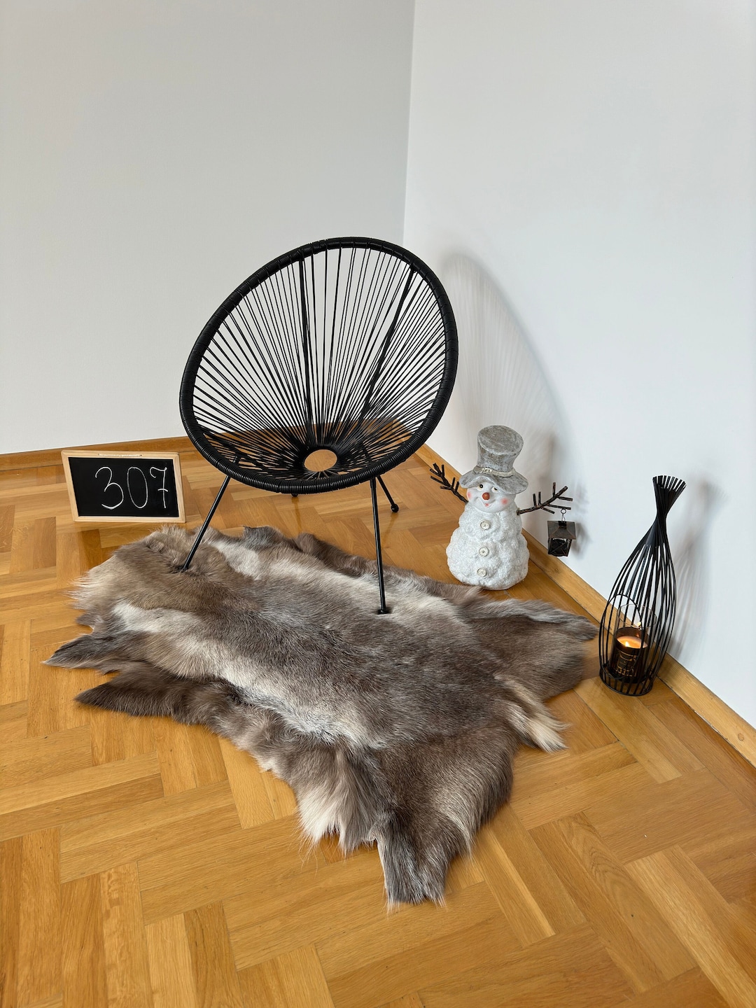 Rare Luxurious Reindeer Skin Unique Giant 134 X 94 Cm Reindeer Hide ...