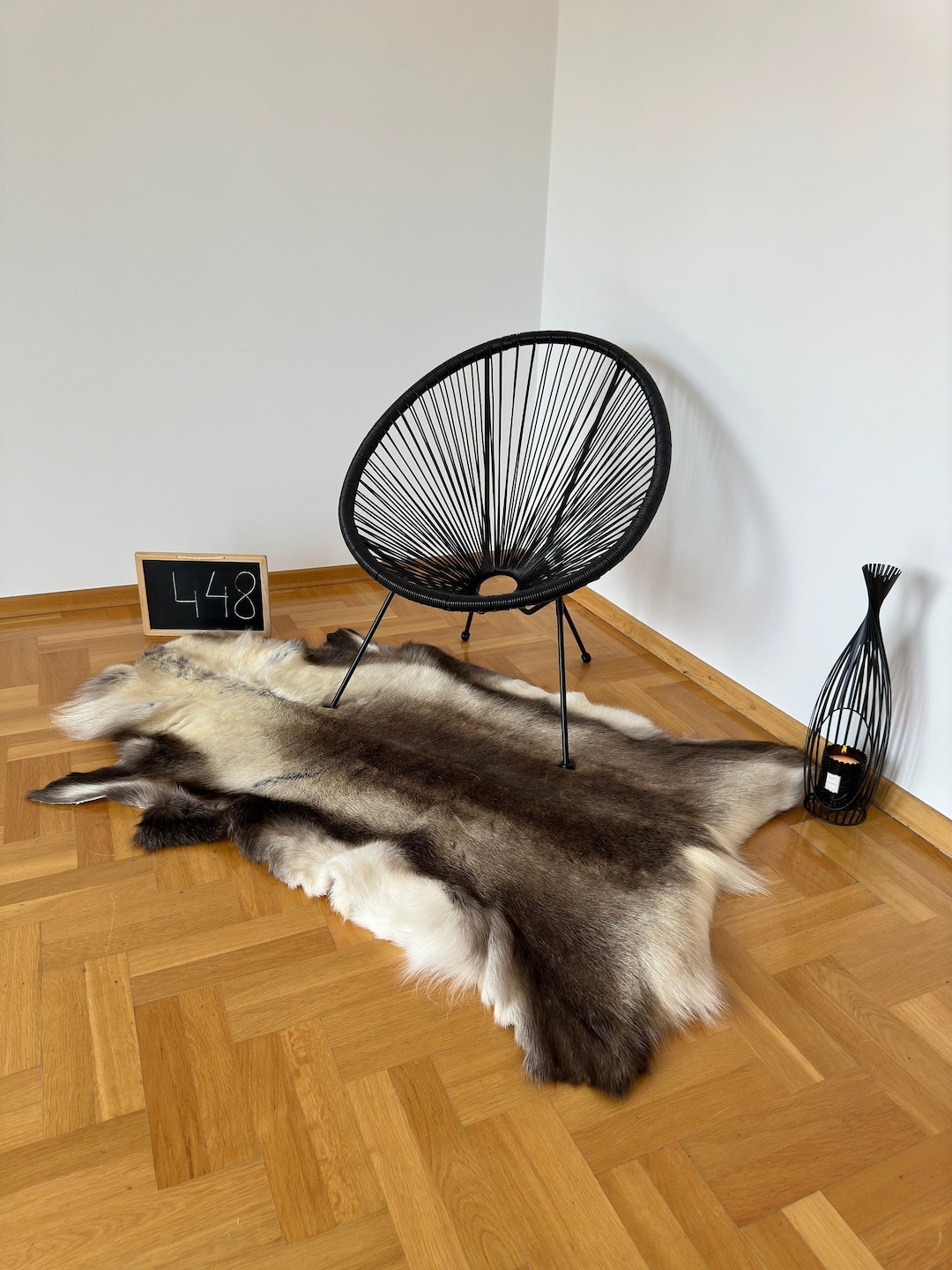 Rare Reindeer Hide Unique Giant 158 X 108 Cm Luxurious Reindeer Skin ...