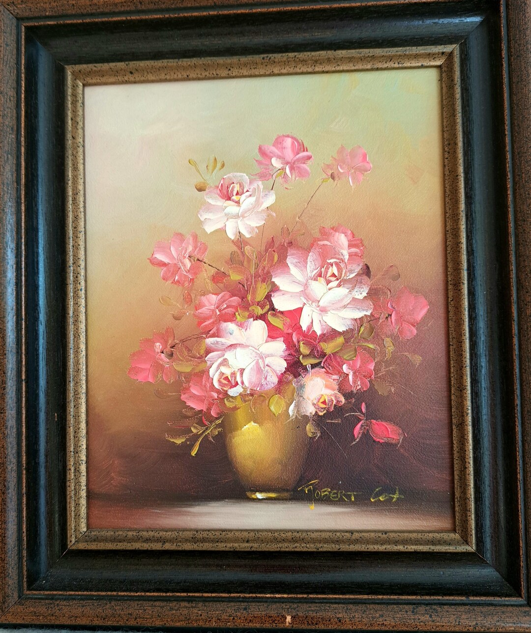 Gorgeous ROBERT COX Oil Painting Signed, Original Floral Painting on ...