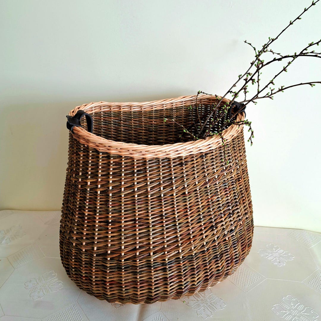 Wicker Basket Foraging Basket Shoulder Mushroom Hunters Basket ...