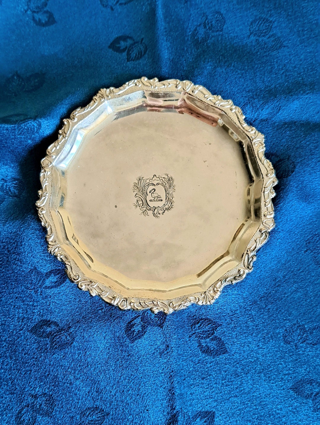 Japan Silver Plated Rings' Dish, Vintage Trinkets' Plate, Wedding Rings ...