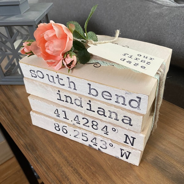 Stamped Book Stack - Etsy