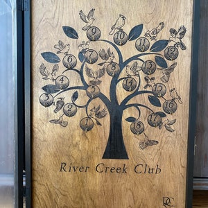 Custom Made Golf Birdie Tree - 24”x36” - Etsy