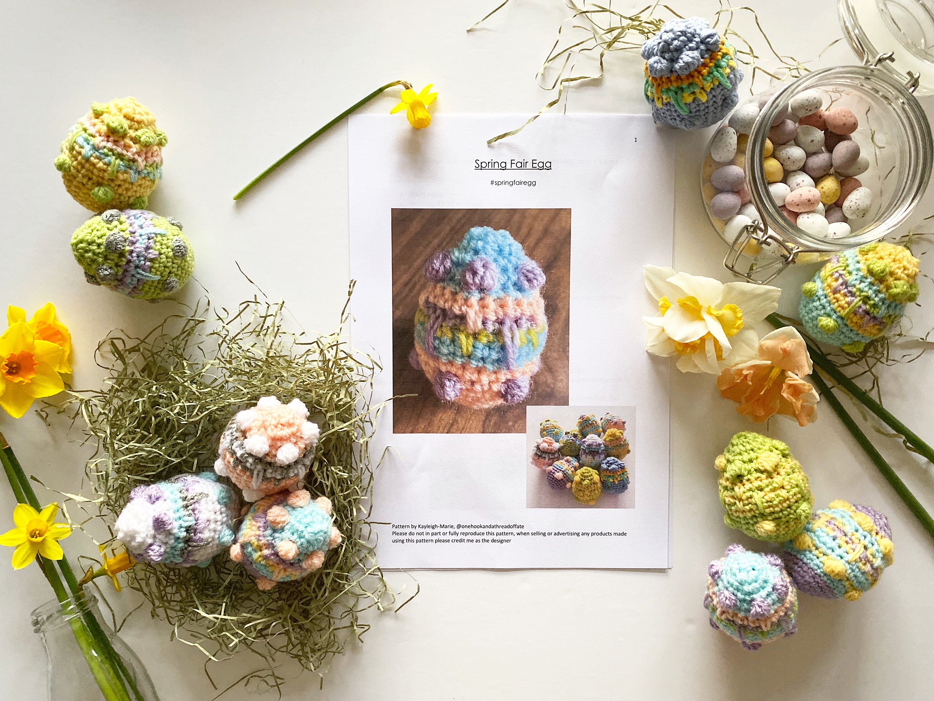 Spring Fair Egg - Crochet Pattern, PDF Download - Etsy
