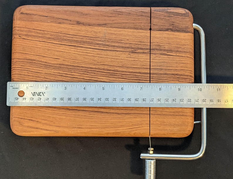 Vintage Teak Cheese Slicer Charcuterie Board - Etsy