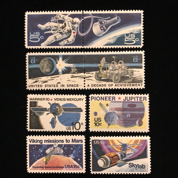 Space Vintage Stamps - Etsy