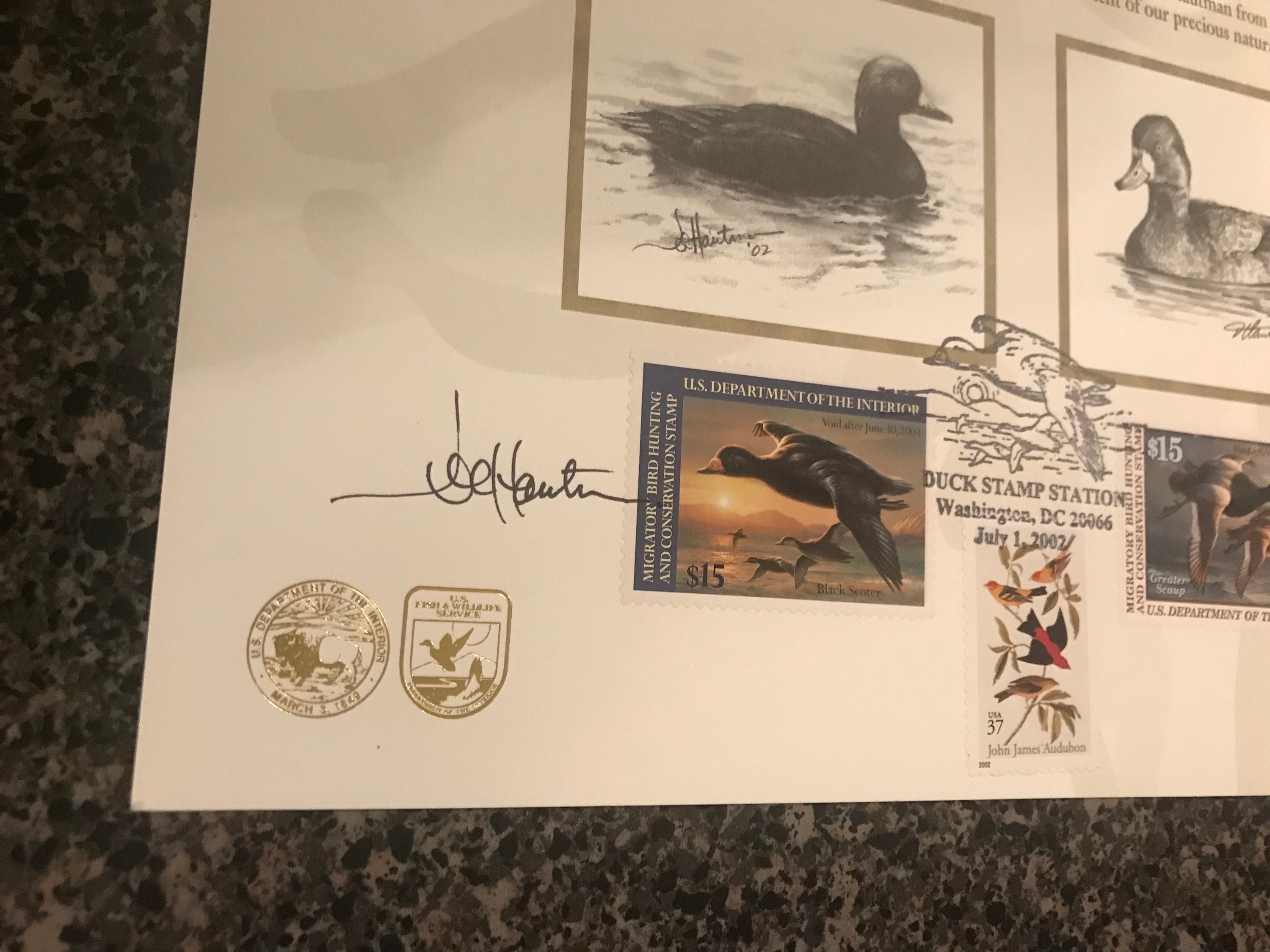 Duck Stamp Frame Quality Print Autographed by Artists - Etsy