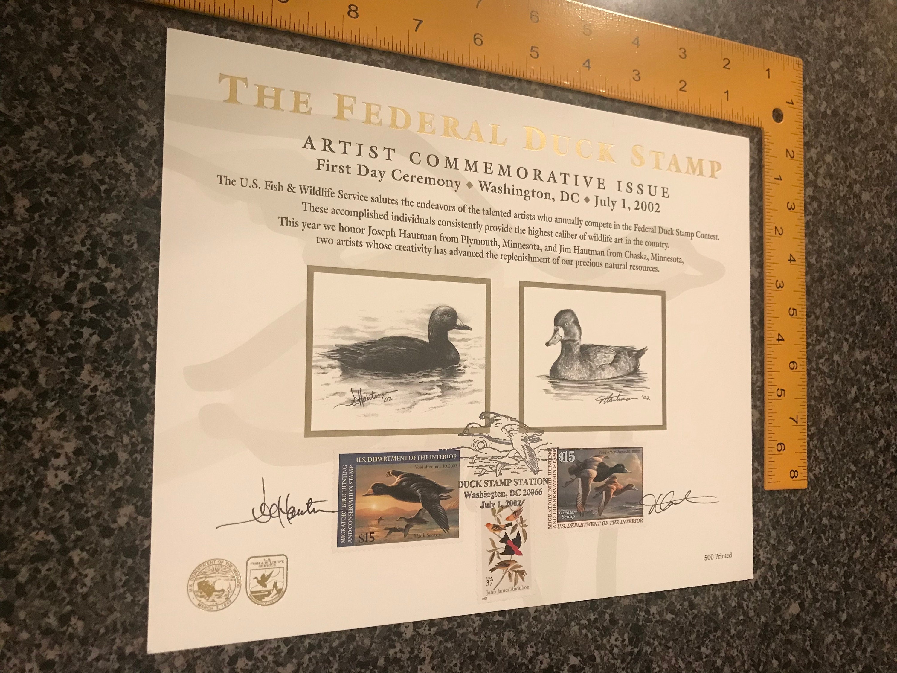 Duck Stamp Frame Quality Print Autographed by Artists - Etsy