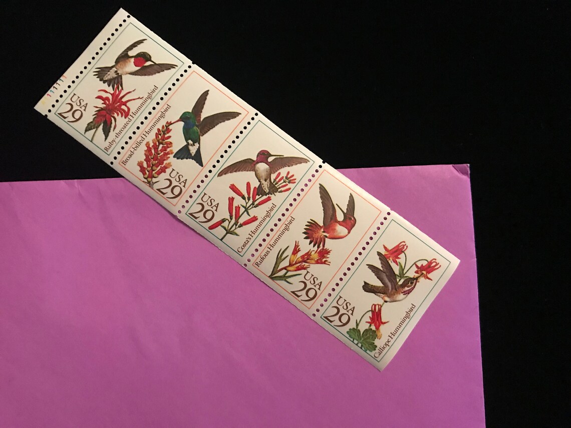 Hummingbird Stamps, Genuine US Postage Stamps - Etsy