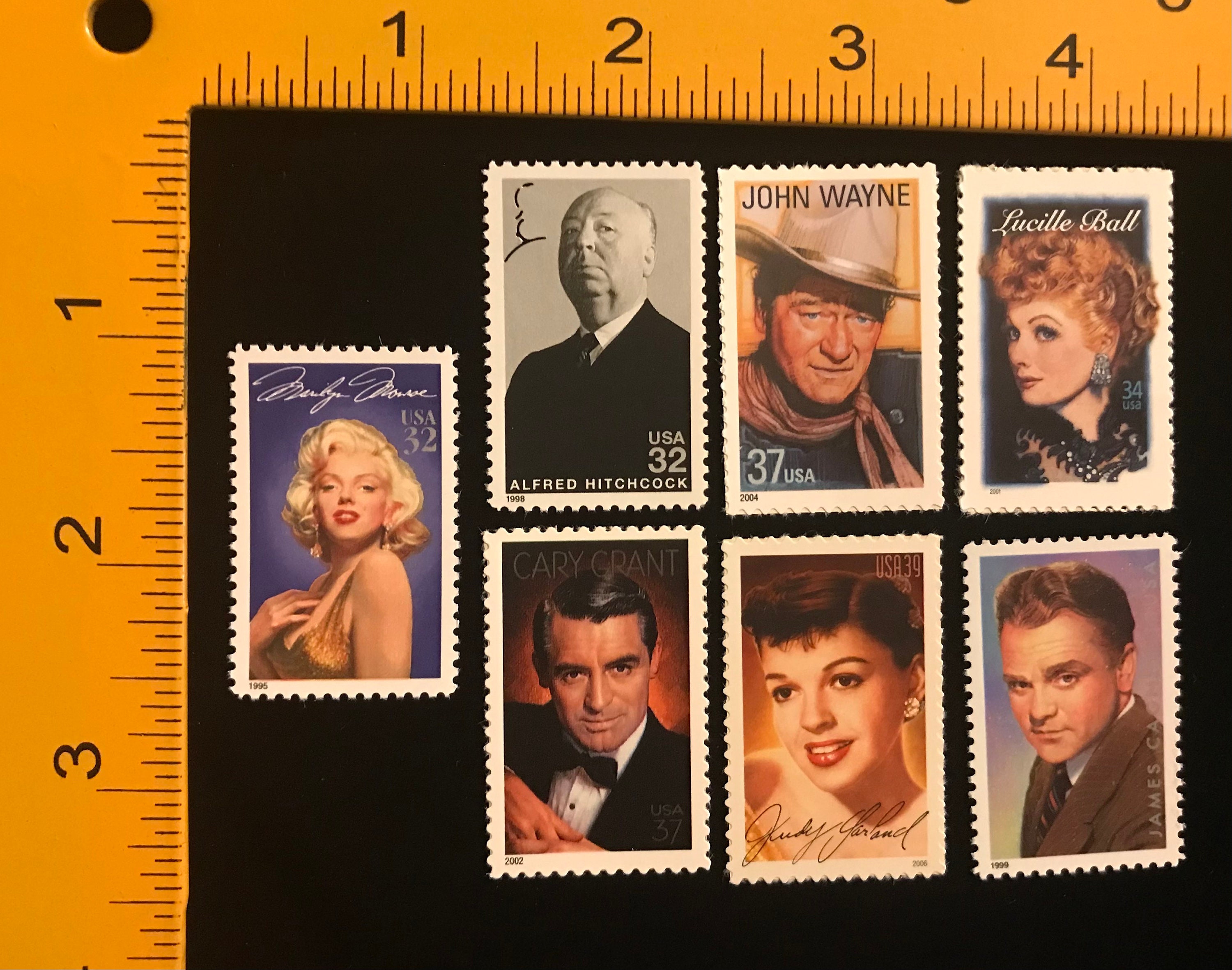 Legends of hollywood stamps ( lot of 7) Great condition operone.de