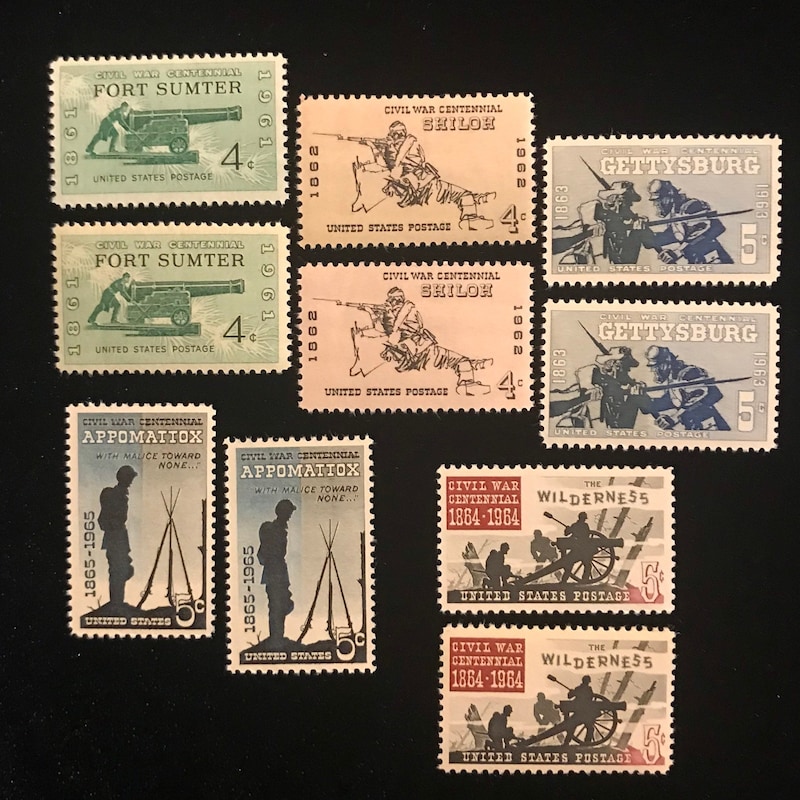 Civil War Stamp Set - Etsy