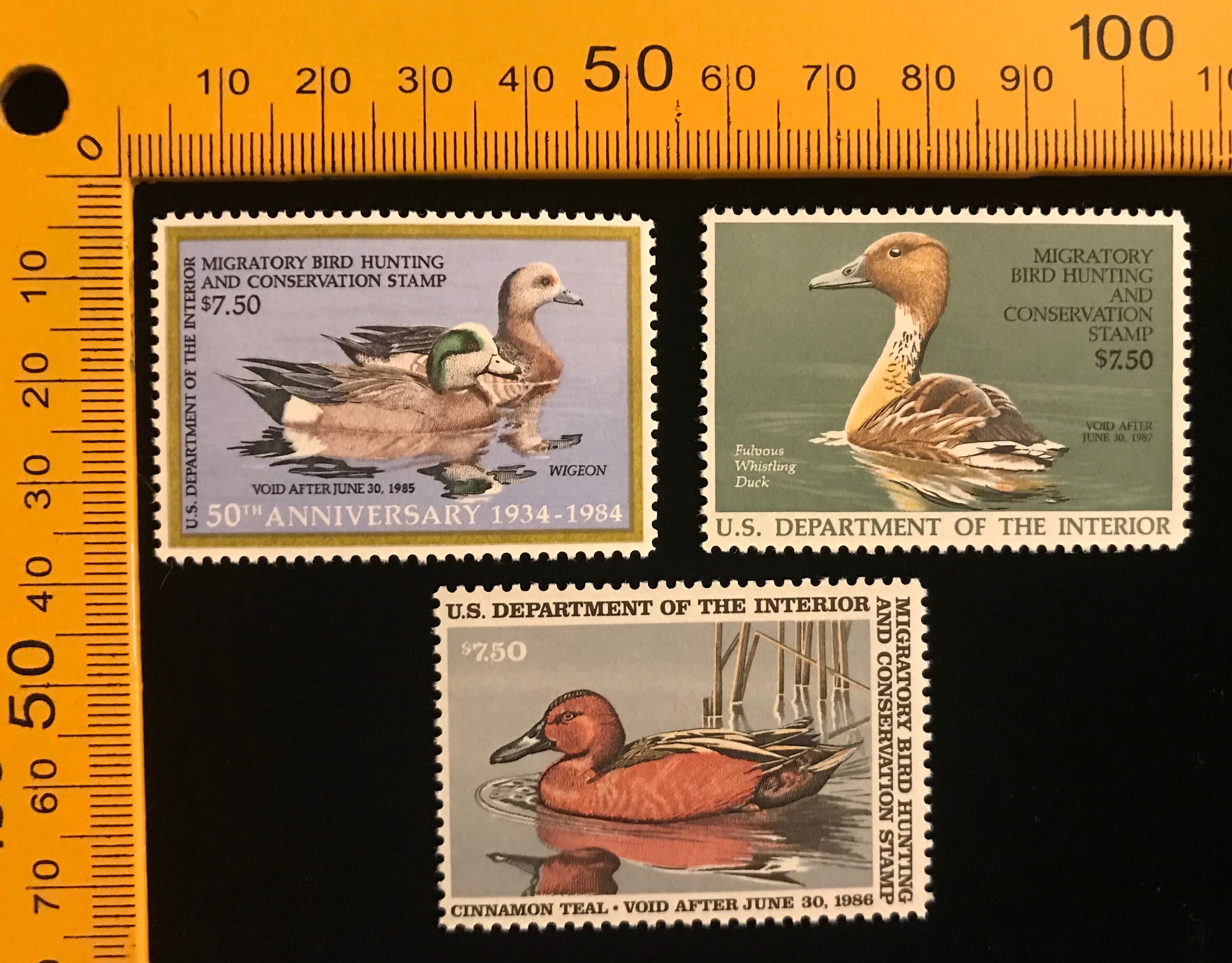 RW51, RW52, RW53, MNH, Set of 3 US Duck Stamps, Issued 1984 to 1986 - Etsy