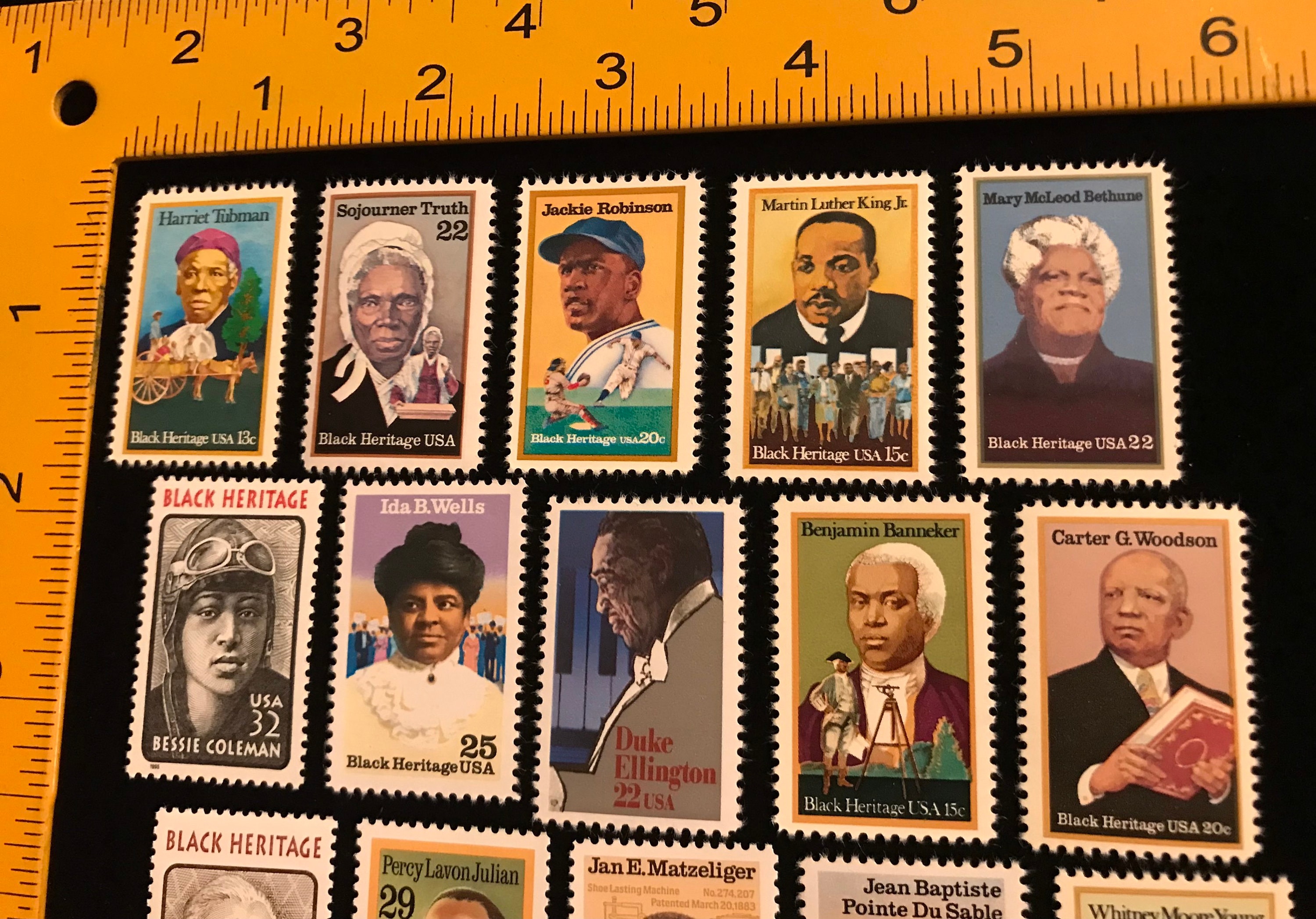 Black Heritage Vintage US Stamps Set of 18 Issued 1978 to - Etsy