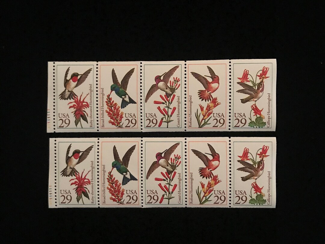 Hummingbird Stamps, Genuine US Postage Stamps, Set of 10 - Etsy