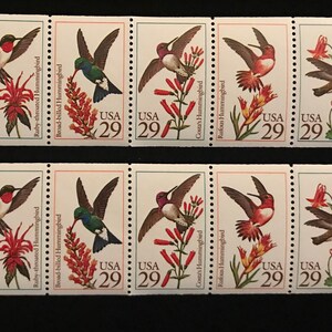 Hummingbird Stamps, Genuine US Postage Stamps, Set of 10 - Etsy