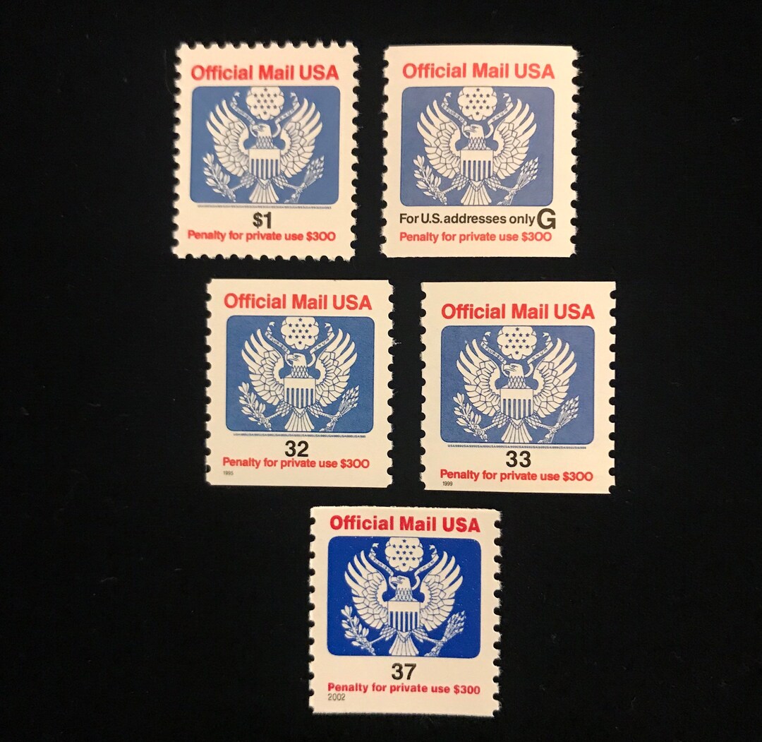 USA Official Mail Stamps, Vintage 1993 to 2002, MNH Set of 5 - Etsy