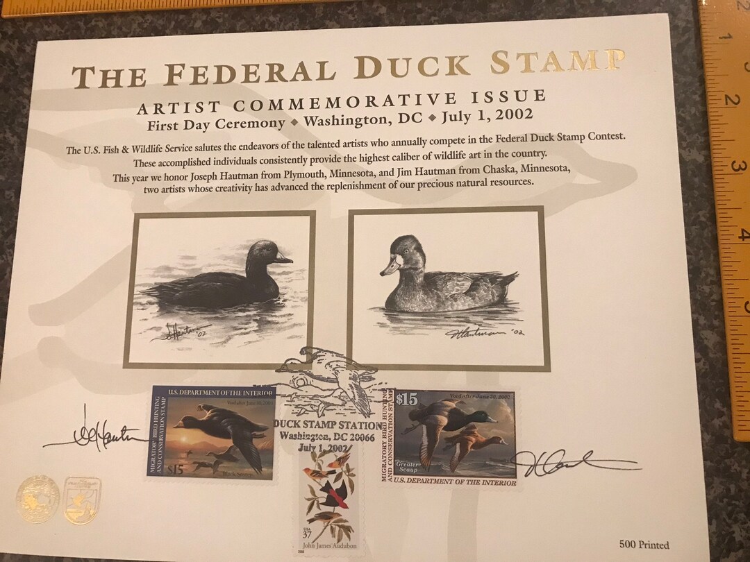 Duck Stamp Frame Quality Print, Autographed by Artists - Etsy