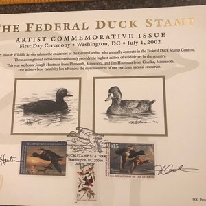 Duck Stamp Frame Quality Print, Autographed by Artists - Etsy