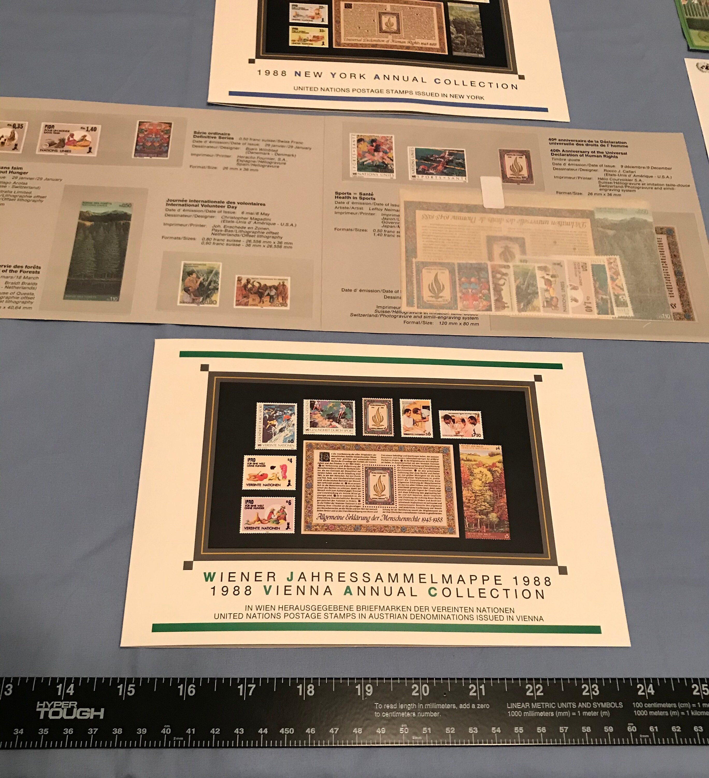 United Nations Stamp Collection Year Sets Postcards Stamped - Etsy