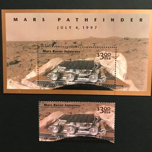 Mars Pathfinder US Stamp Souvenir Sheet - Etsy