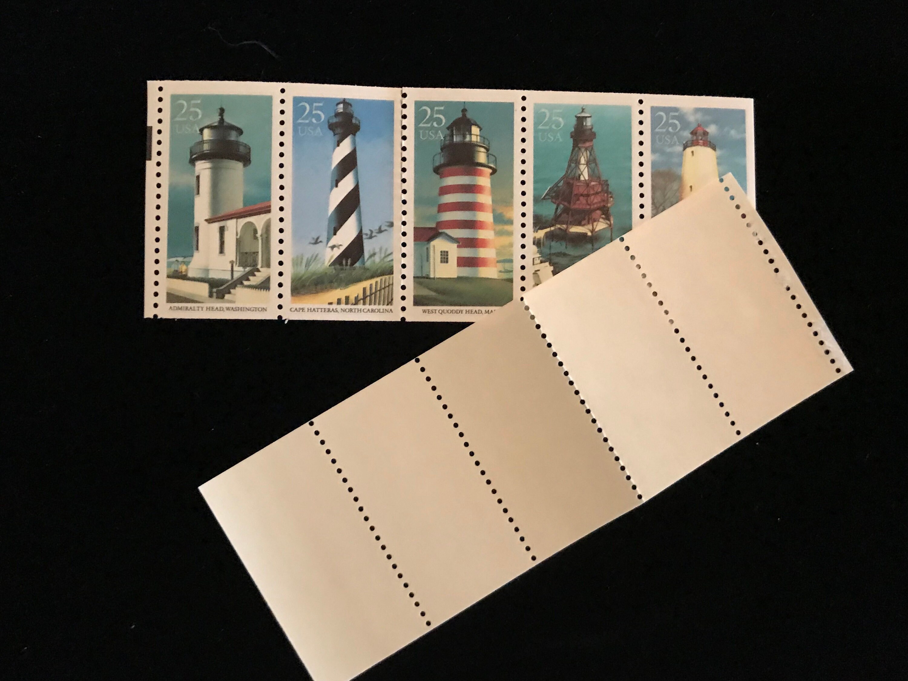 Historic US Lighthouses, Vintage Postage Stamps, 10 Stamps - Etsy
