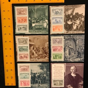 Columbus Voyages Souvenir Sheet Set, US Vintage Postage Stamps, MNH ...