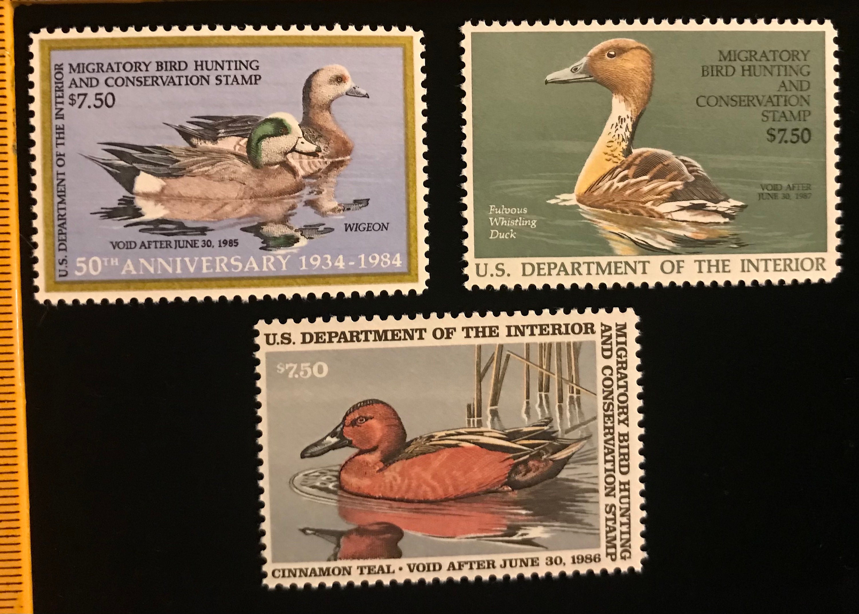 RW51, RW52, RW53, MNH, Set of 3 US Duck Stamps, Issued 1984 to 1986 - Etsy