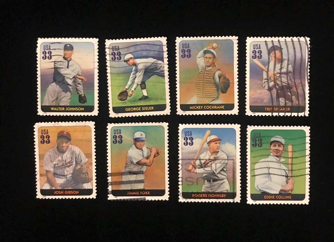 Baseball Legends Postage Stamps, Vintage 2000, Set of 8 - Etsy