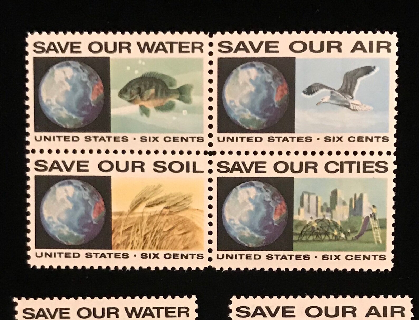Environmental Postage Stamps, Anti Pollution, Genuine US Stamps, 1970 ...