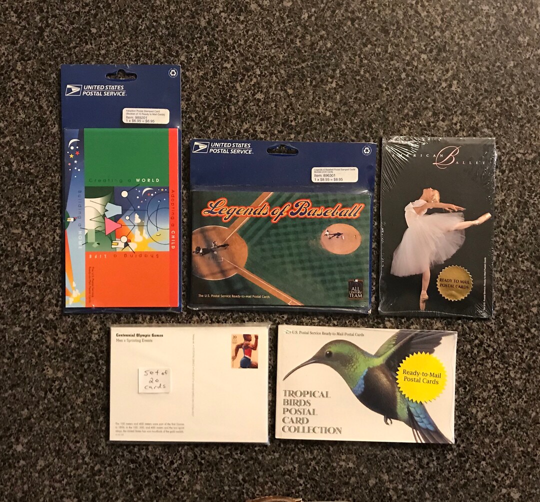 Vintage Commemorative Postcards, 5 Packs, 80 Cards Total - Etsy