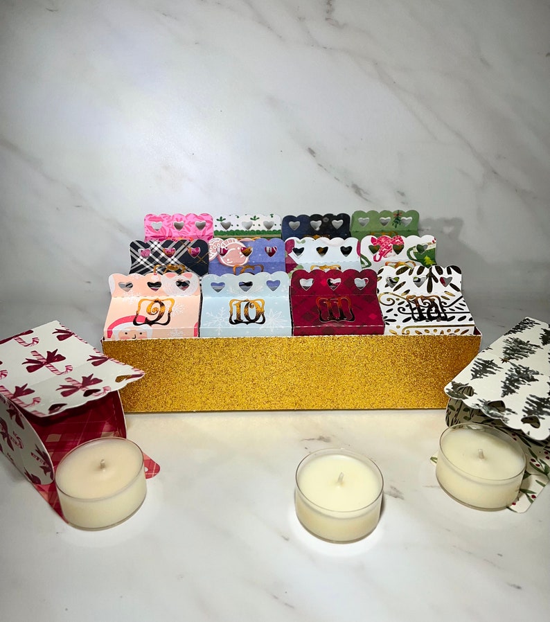 12 Days of Christmas| Scented Tea Lights| Advent Calendar| Pick Your ...