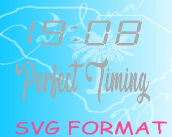 Perfect Timing Svg - Etsy