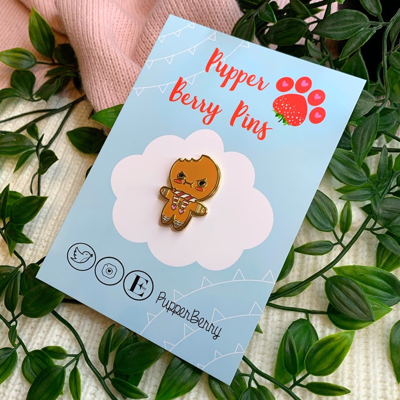 Angry Gingerbread Enamel Pin Hard Enamel Pin Christmas - Etsy