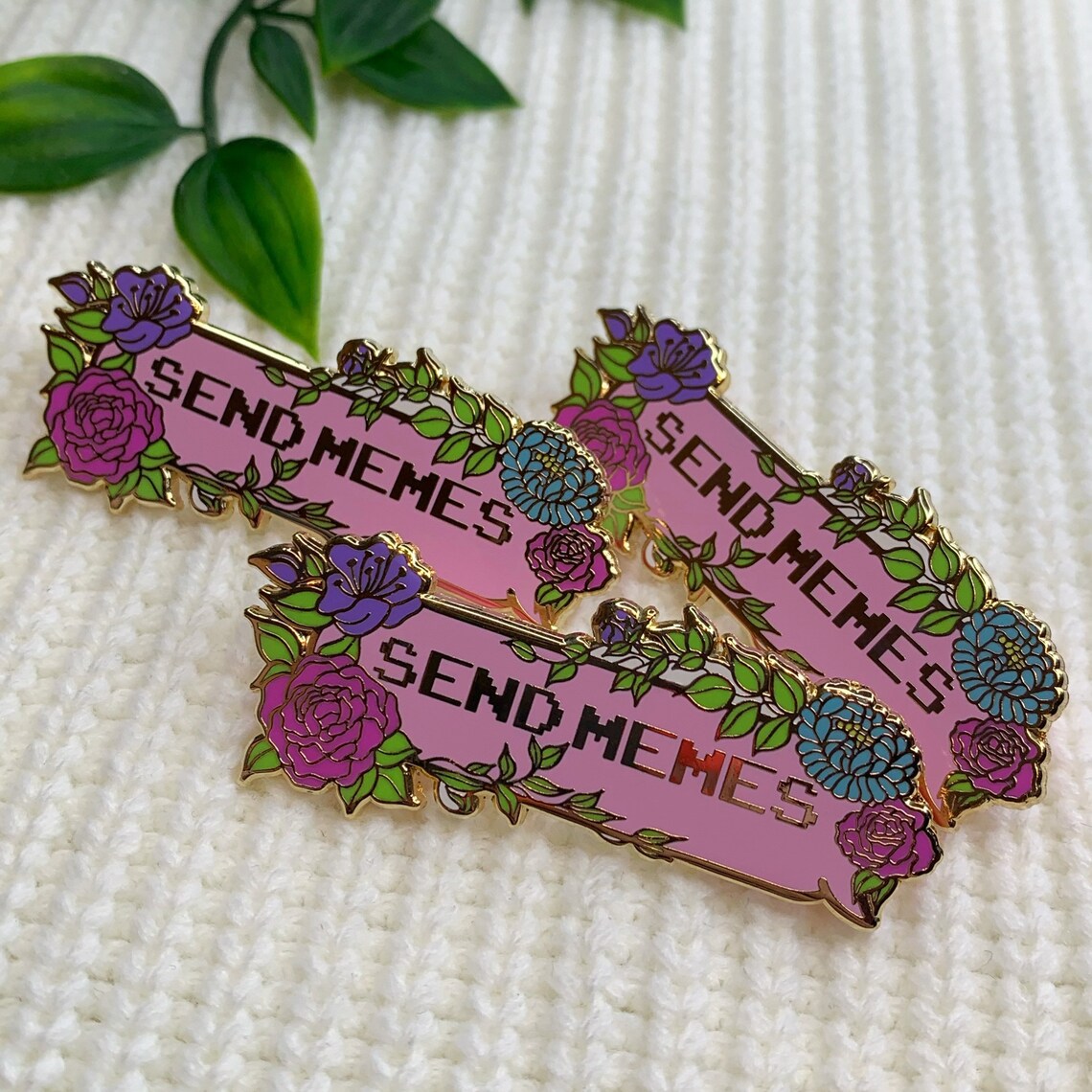 Send Memes Enamel Pin Pastel Aesthetic Pins Kawaii Enamel | Etsy