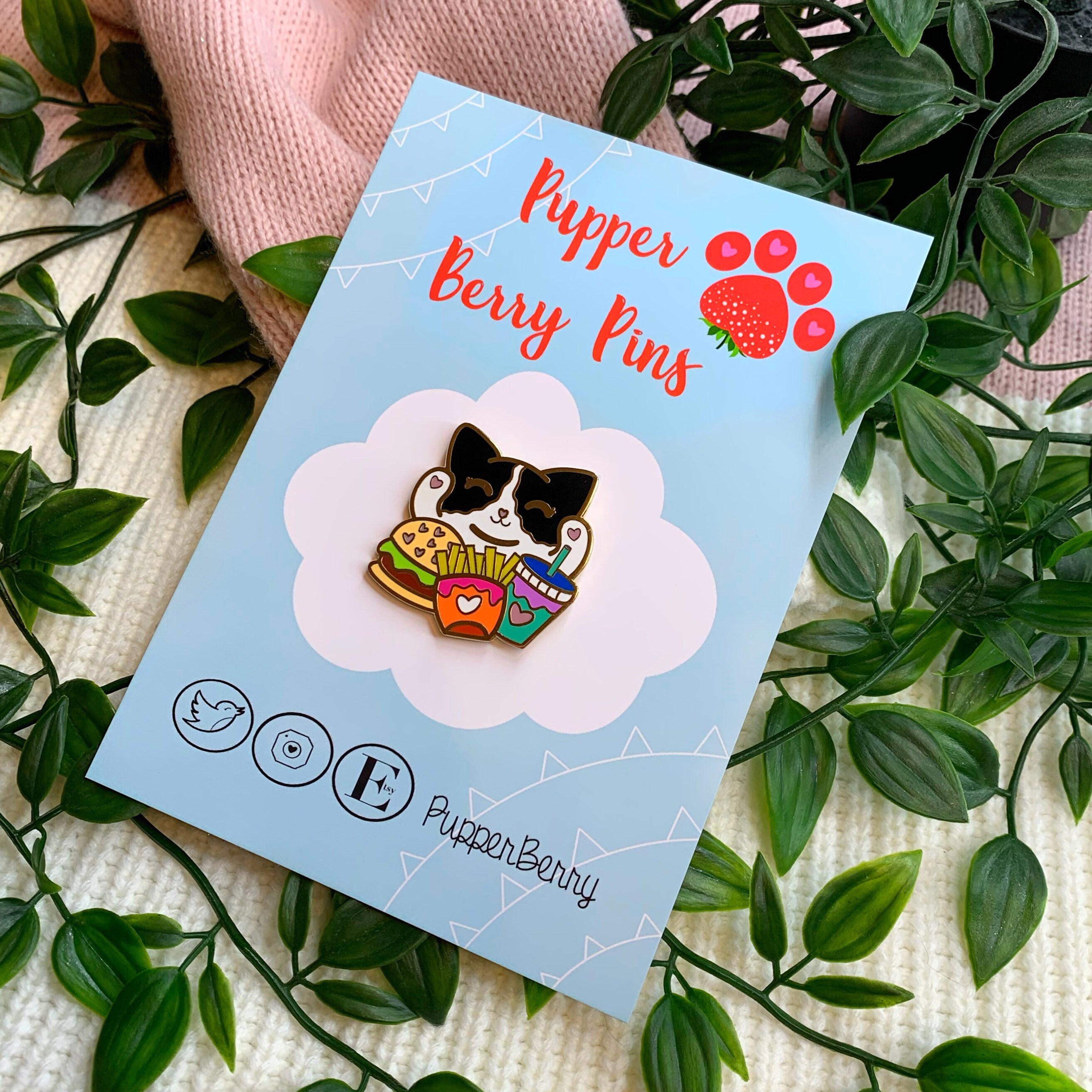 Hungry Kitty Enamel Pin Cat Lover Pin Food Pin Kawaii | Etsy