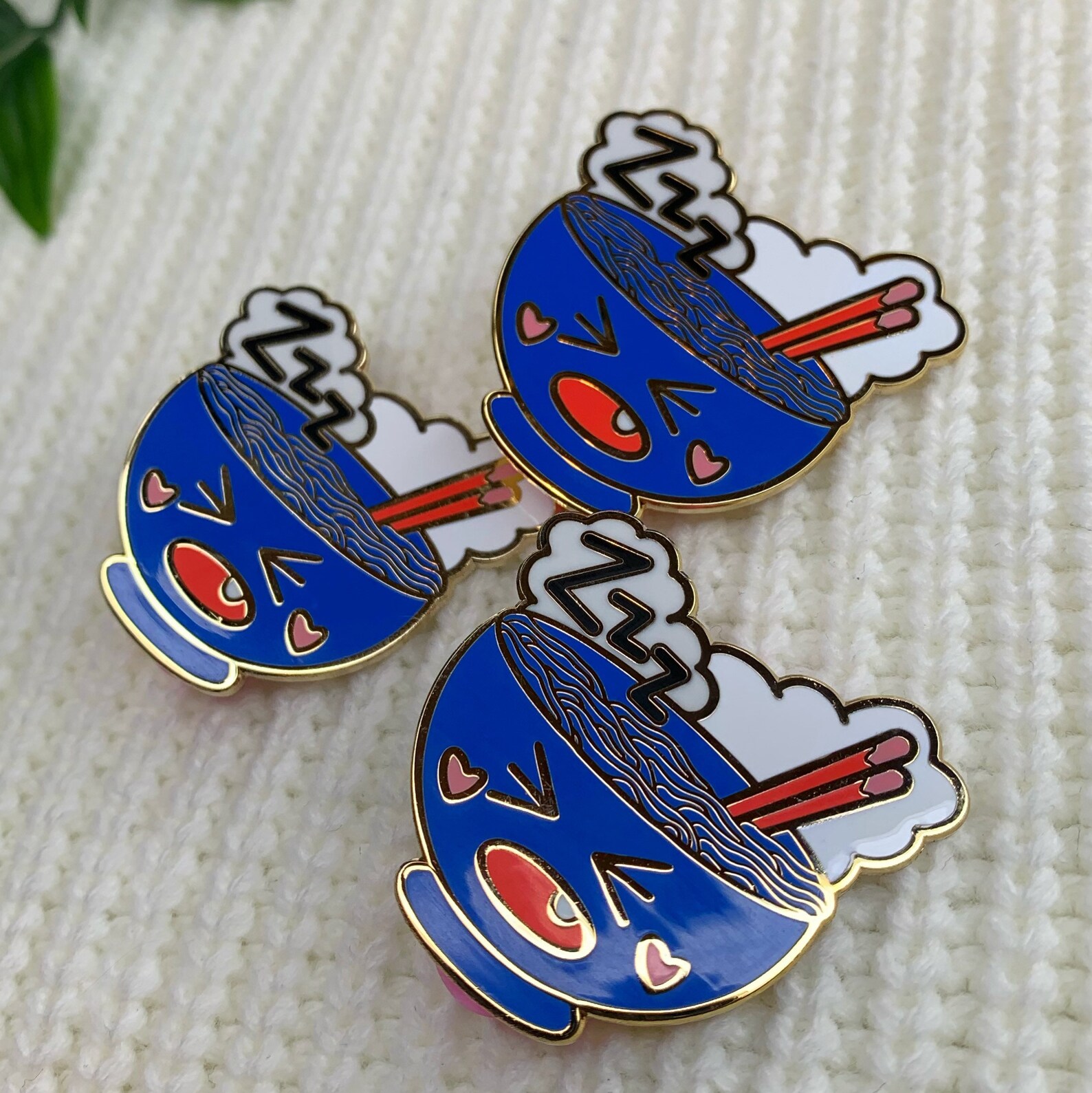 Sleepy Ramen Pin Hard Enamel Pin Cute Kawaii Pin Ramen - Etsy