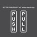 PUSH PULL 8x2 Sticker Decal Sign Door Business Window Store Office Bar ...