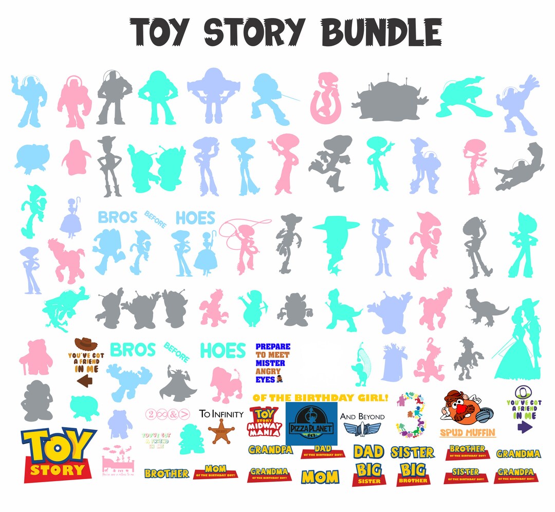 144 Files Toy Story Bundle Svg,cut Design,svg,dxf,png Use With ...