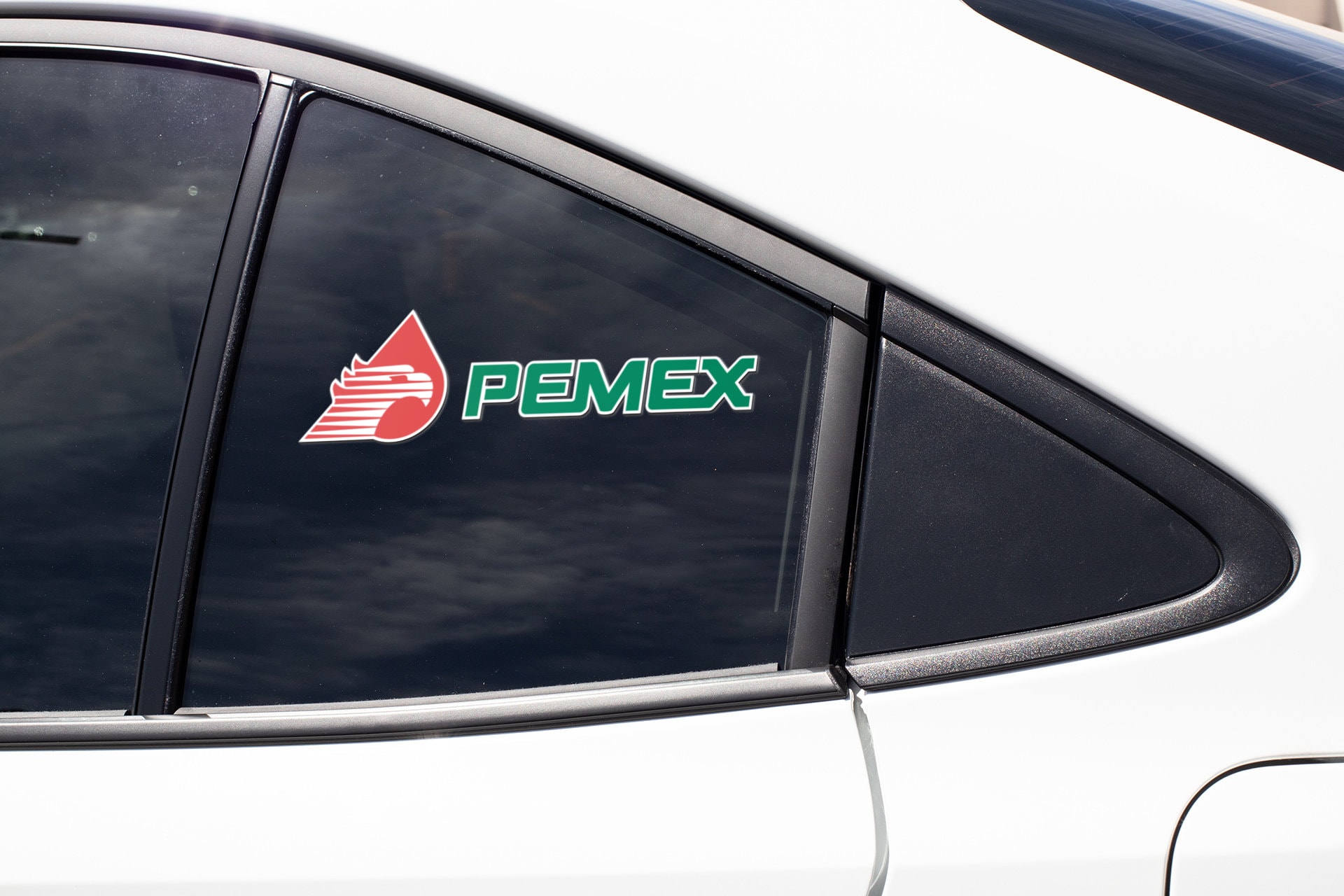 Pemex Sticker Decal,pemex Gas Stationn ,decal,sticker,car Window Decal ...