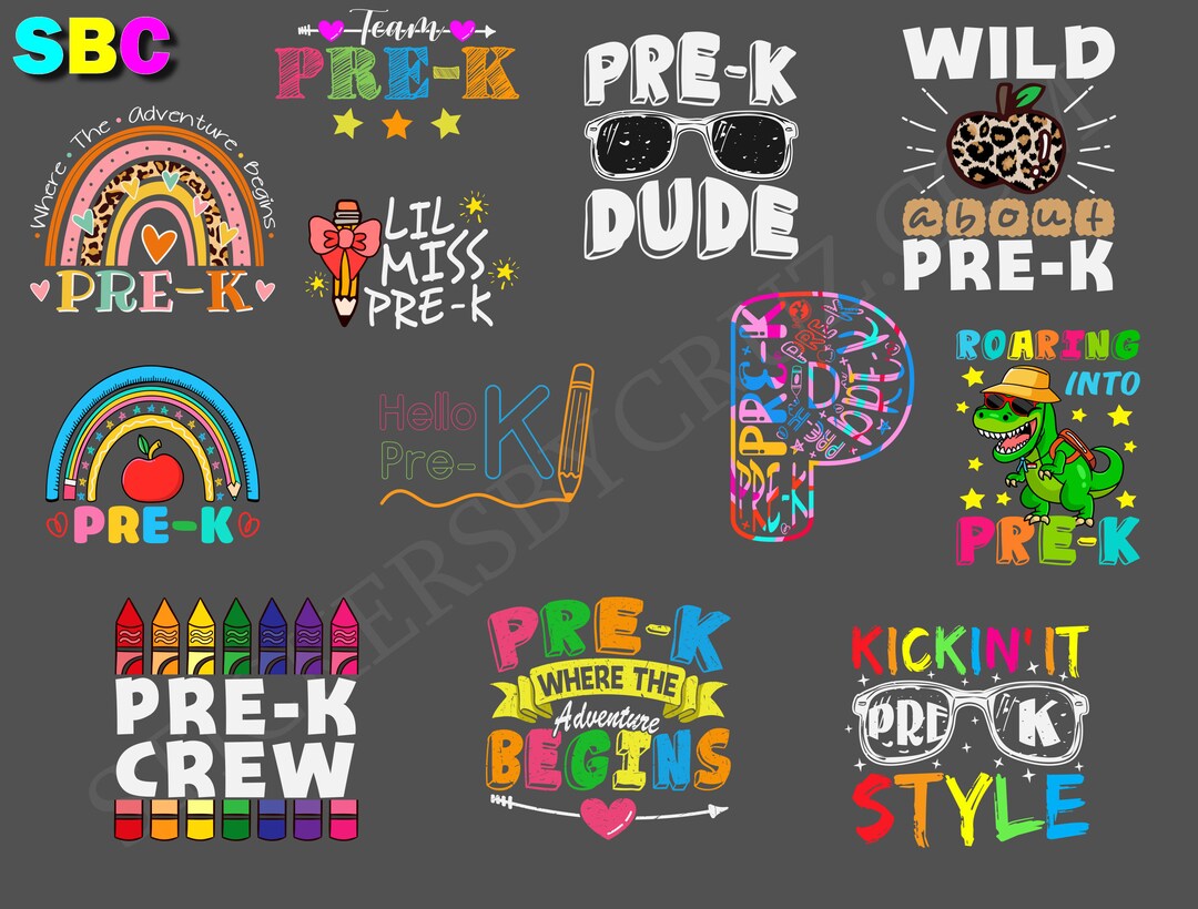 Bundle SVG, PRE-K Bundle Back to School Svg, Back to School SVG Bundle ...
