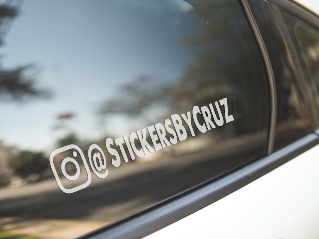 Instagram Decal, Window Decal, Personalized,instagram Business ...