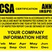 Annual Vehicle DOT Inspection Sticker, FHWA or FMCSA, Vehicle Label ...
