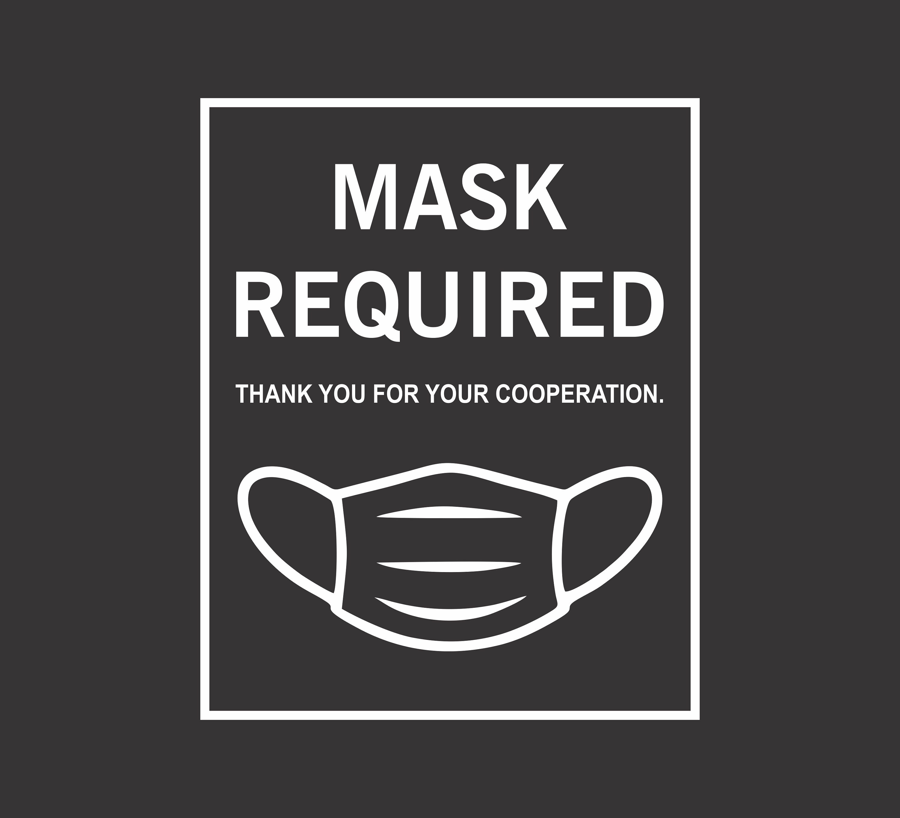 Face Mask Required Sign Storefront Window Decal, Door Sign. - Etsy